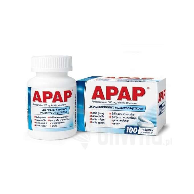 Apap 100 tabletek: ulotka, cena i opinie - Apteka Internetowa Oliwna