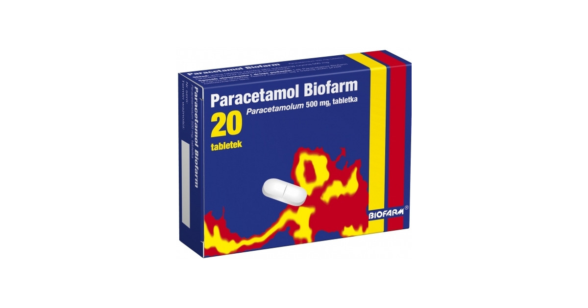 Paracetamol Biofarm 500 mg 20 tabletek: ulotka, cena i opinie - Apteka ...