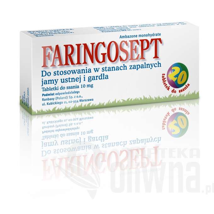 Faringosept, 20 tabletek do ssania: ulotka, cena i opinie - Apteka ...