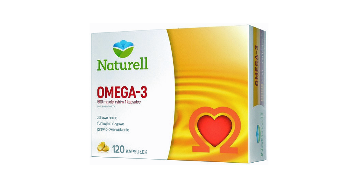 Naturell Omega-3 500, 120 kapsułek: ulotka, cena i opinie - Apteka Internetowa Oliwna