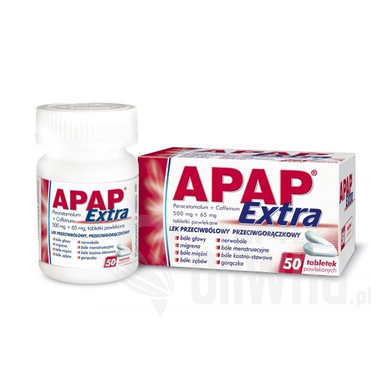 Apap Extra 50 tabletek: ulotka, cena i opinie - Apteka Internetowa Oliwna