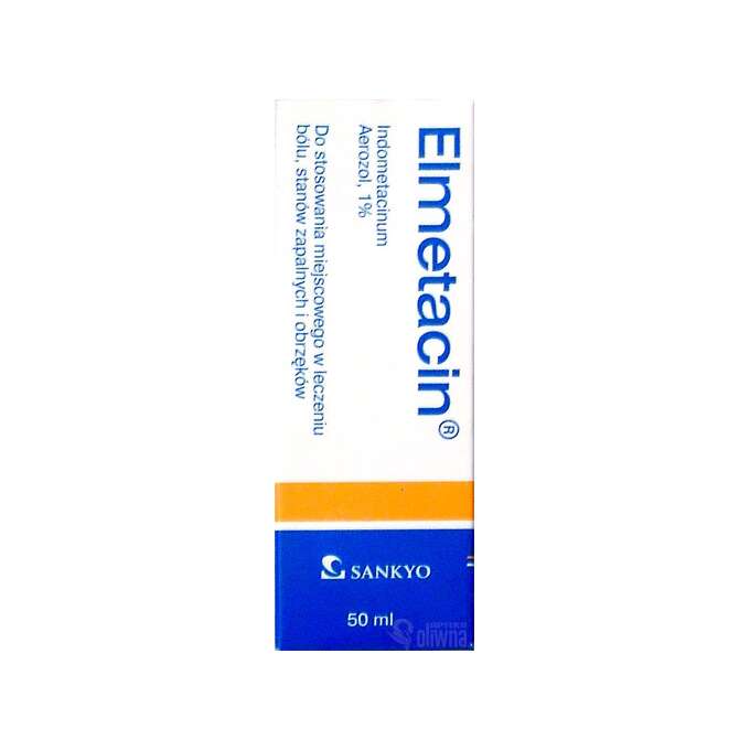 Elmetacin 1% spray 50 ml: ulotka, cena i opinie - Apteka Internetowa Oliwna