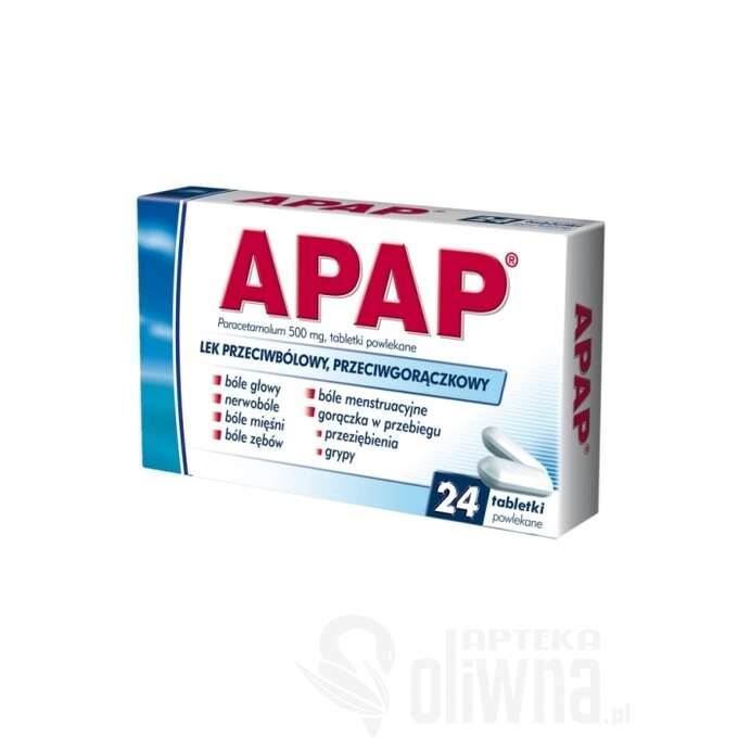 Apap 24 tabletki: ulotka, cena i opinie - Apteka Internetowa Oliwna