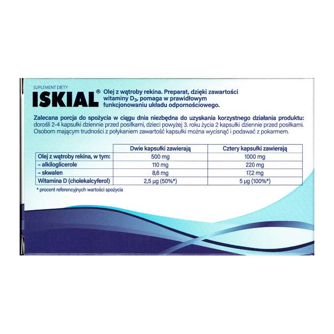 Iskial 120 kapsułek: ulotka, cena i opinie - Apteka Internetowa Oliwna