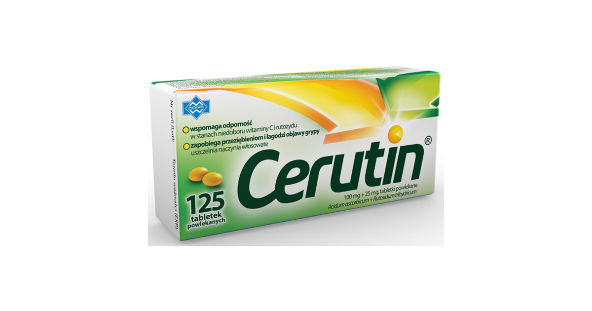 Cerutin 125 tabletek: ulotka, cena i opinie - Apteka Internetowa Oliwna