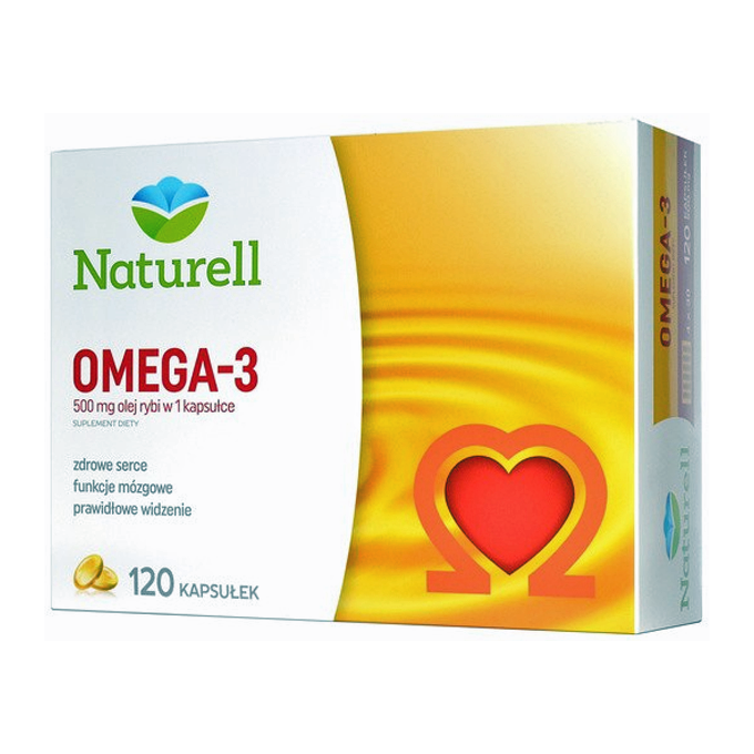 Naturell Omega-3 500, 120 kapsułek: ulotka, cena i opinie - Apteka Internetowa Oliwna