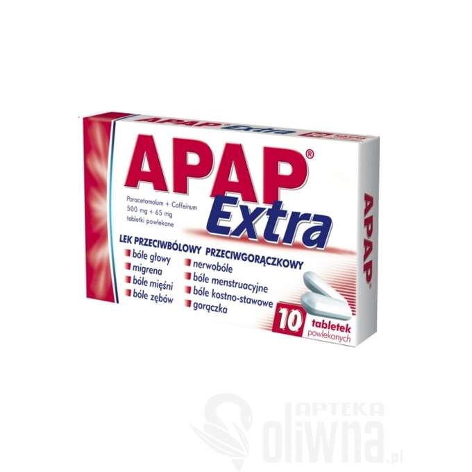 Apap Extra 10 tabletek: ulotka, cena i opinie - Apteka Internetowa Oliwna