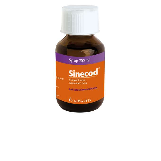 Sinecod, syrop, 200 ml: ulotka, cena i opinie - Apteka Internetowa Oliwna
