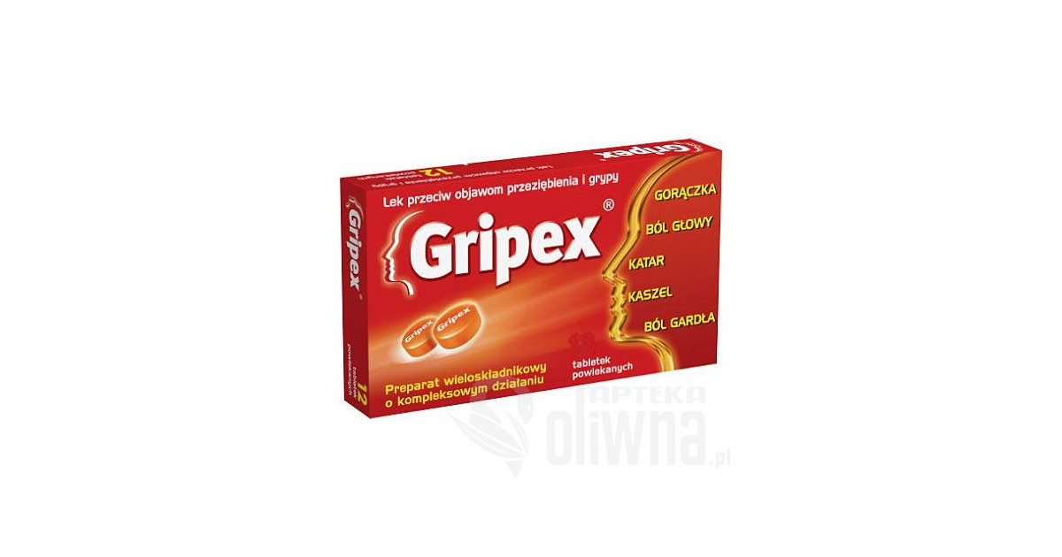 Gripex 24 tabletki: ulotka, cena i opinie - Apteka Internetowa Oliwna