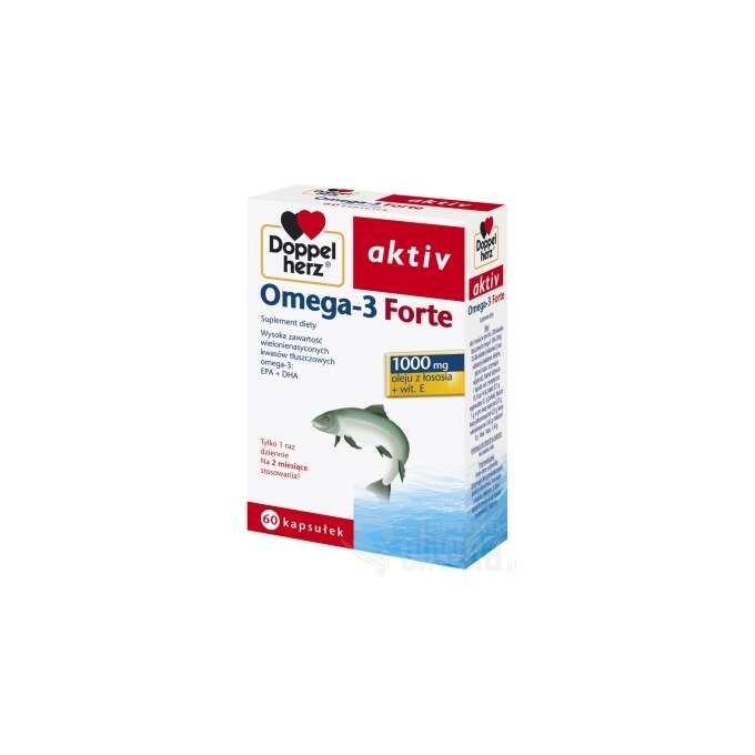 Doppelherz Activ Omega-3 Forte 60 kapsułek: ulotka, cena i opinie ...