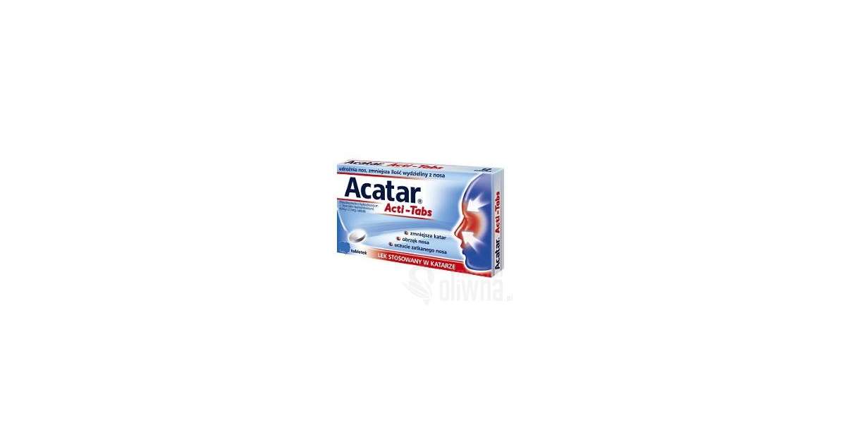 Acatar Acti-Tabs 12 tabletek: ulotka, cena i opinie - Apteka ...