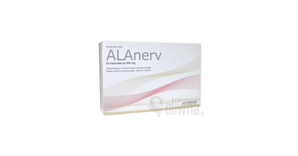 ALAnerv 920 mg, 30 kapsułek: ulotka, cena i opinie - Apteka Internetowa ...