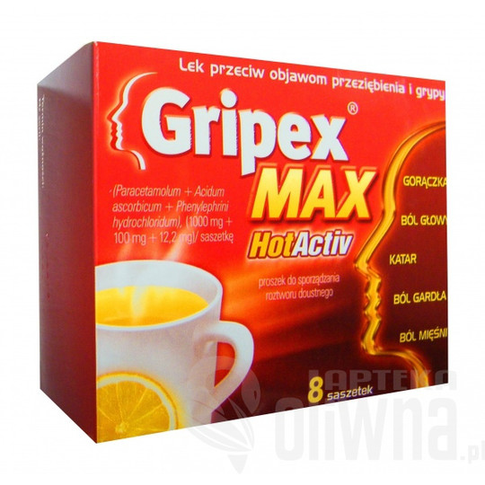 Gripex HotActiv Forte 8 saszetek: ulotka, cena i opinie - Apteka ...