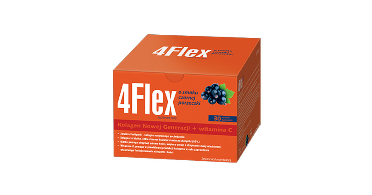 4Flex o smaku czarnej porzeczki 30 saszetek: ulotka, cena i opinie ...