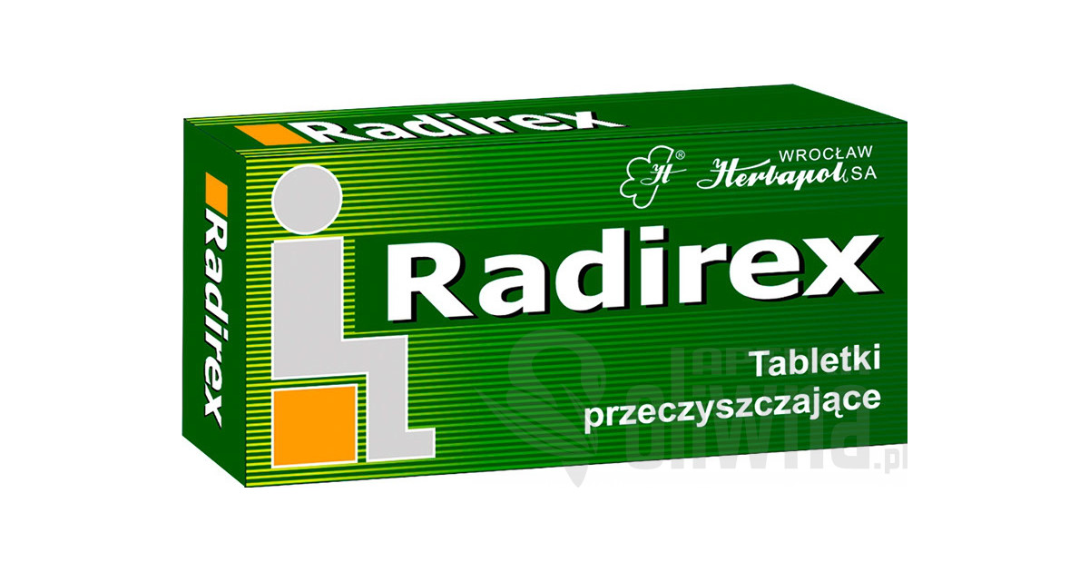 Radirex tabletki z rzewienia 10 tabletek: ulotka, cena i opinie ...