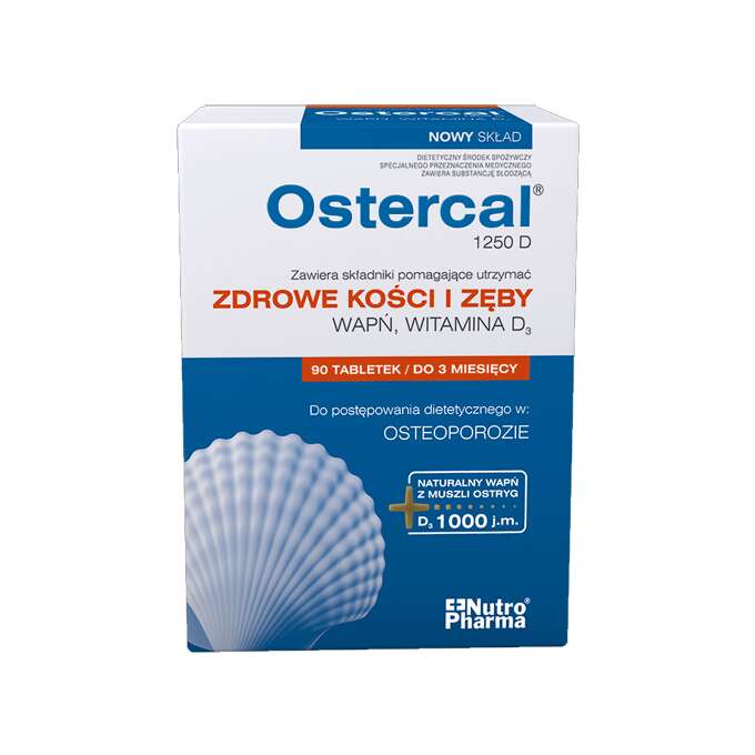 Ostercal 1250 D 90 tabletek: ulotka, cena i opinie - Apteka Internetowa ...