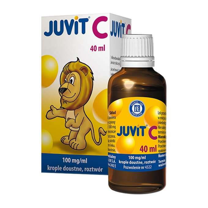 Juvit C krople 40ml: ulotka, cena i opinie - Apteka Internetowa Oliwna