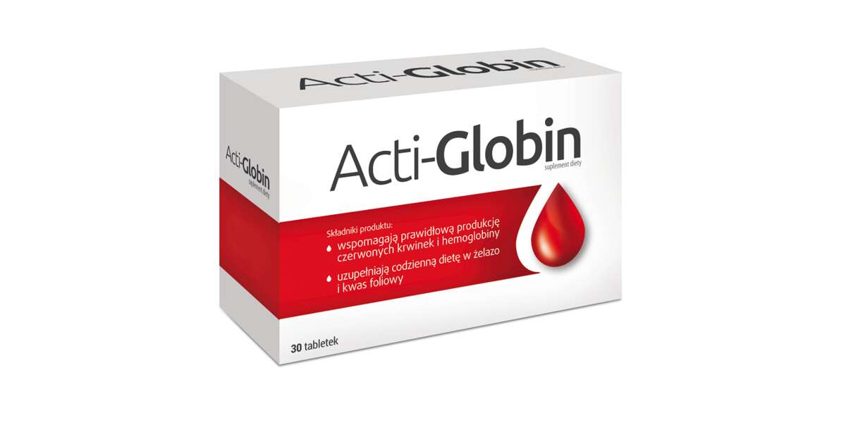 Acti-Globin 30 tabletek: ulotka, cena i opinie - Apteka Internetowa Oliwna