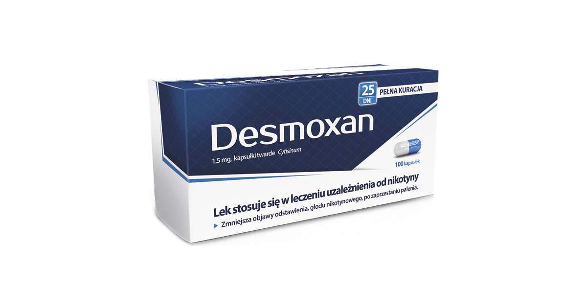 Desmoxan 1,5mg, 100 kapsułek: ulotka, cena i opinie - Apteka Internetowa Oliwna