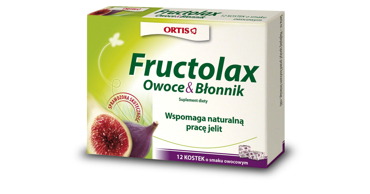 Fructolax owoce & błonnik 12 kostek: ulotka, cena i opinie - Apteka ...