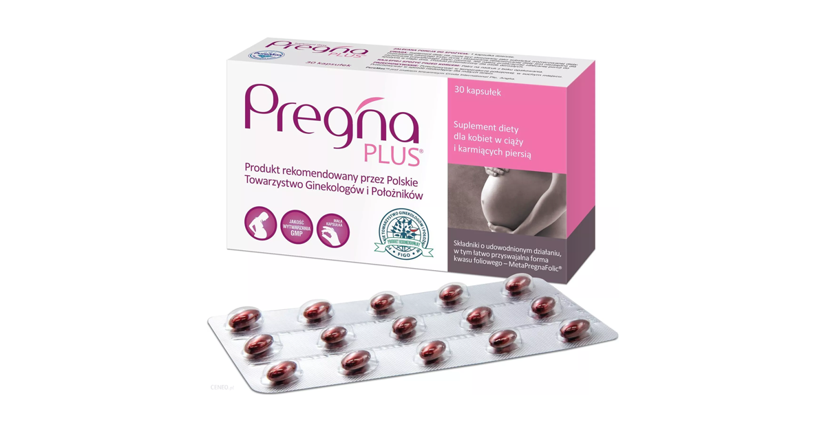 Pregna PLUS 30 kapsułek: ulotka, cena i opinie - Apteka Internetowa Oliwna