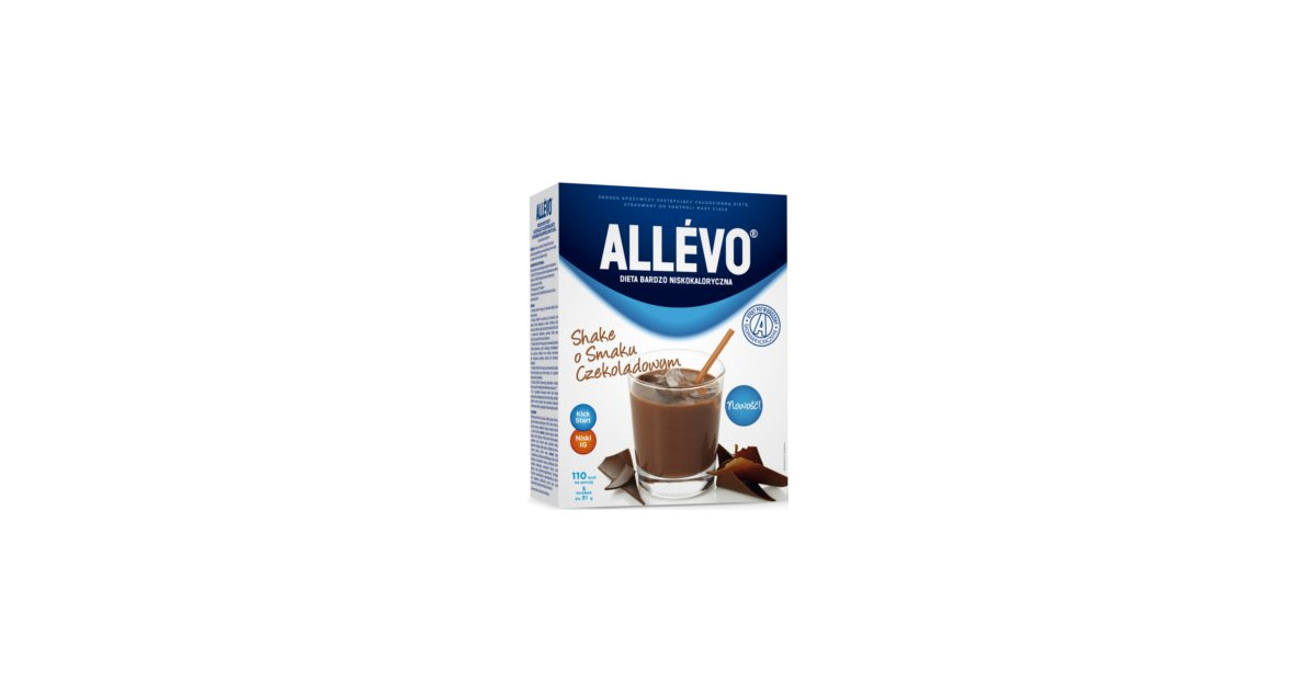 ALLEVO Shake o smaku czekoladowym 155 g: ulotka, cena i opinie - Apteka ...