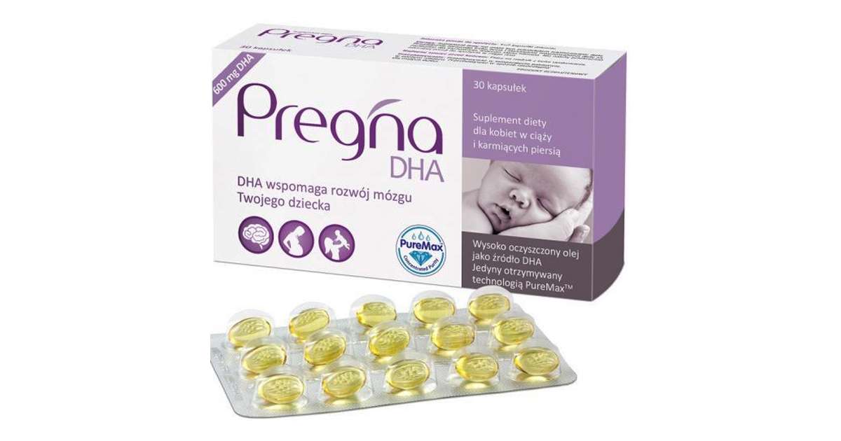 Pregna 250 DHA 30 kapsułek: ulotka, cena i opinie - Apteka Internetowa ...