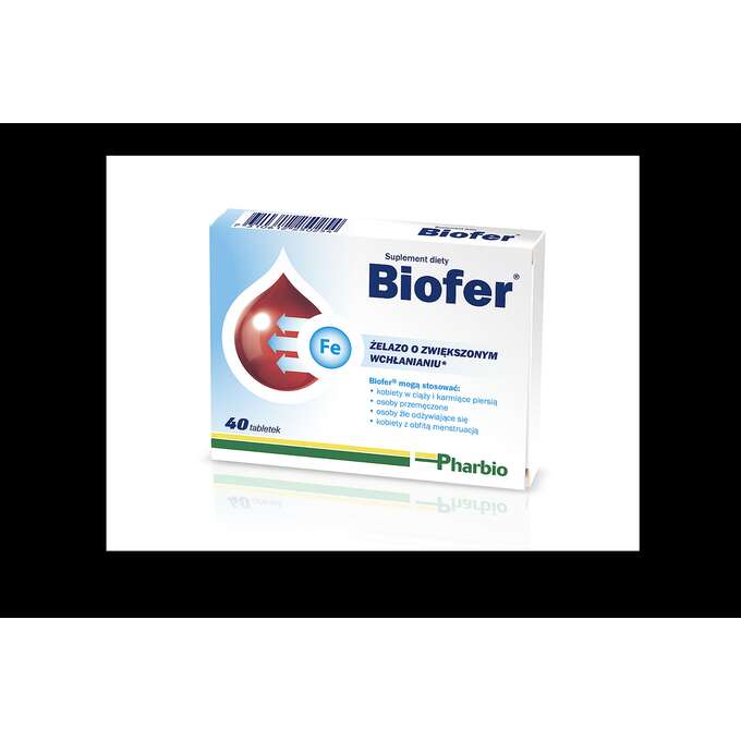 Biofer 40 tabletek: ulotka, cena i opinie - Apteka Internetowa Oliwna