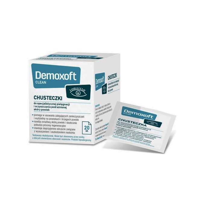 Demoxoft chusteczki 20 sztuk: ulotka, cena i opinie - Apteka ...