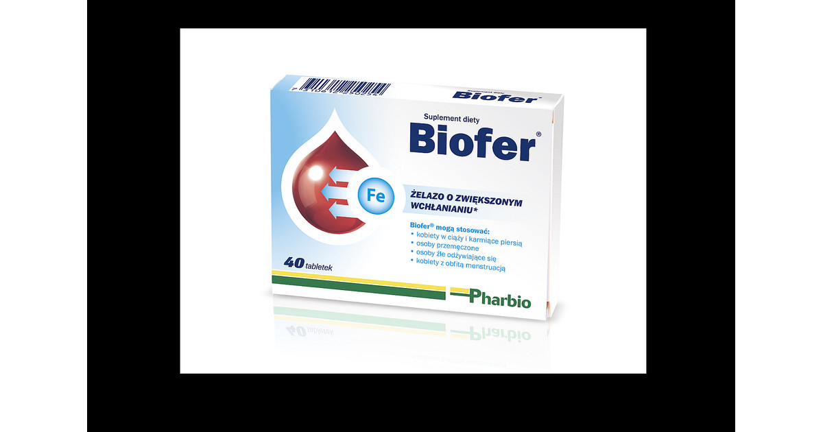 Biofer 40 tabletek: ulotka, cena i opinie - Apteka Internetowa Oliwna