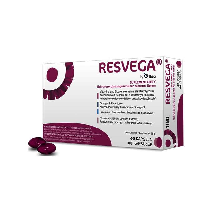 Resvega 60 kapsułek: ulotka, cena i opinie - Apteka Internetowa Oliwna