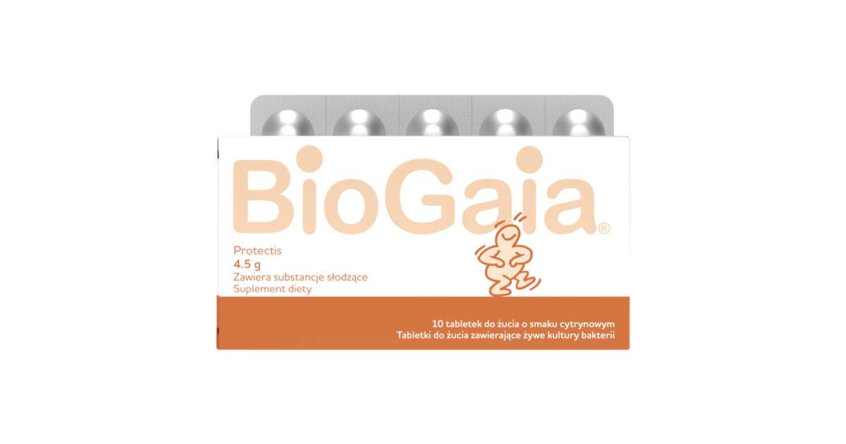 Biogaia probiotyczne tabletki do żucia 10 tabletek: ulotka, cena i ...