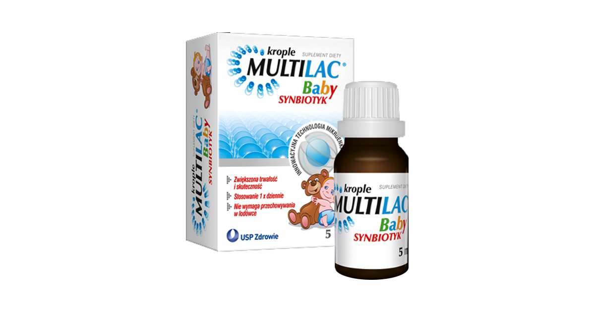 Multilac Baby krople 5ml: ulotka, cena i opinie - Apteka Internetowa Oliwna
