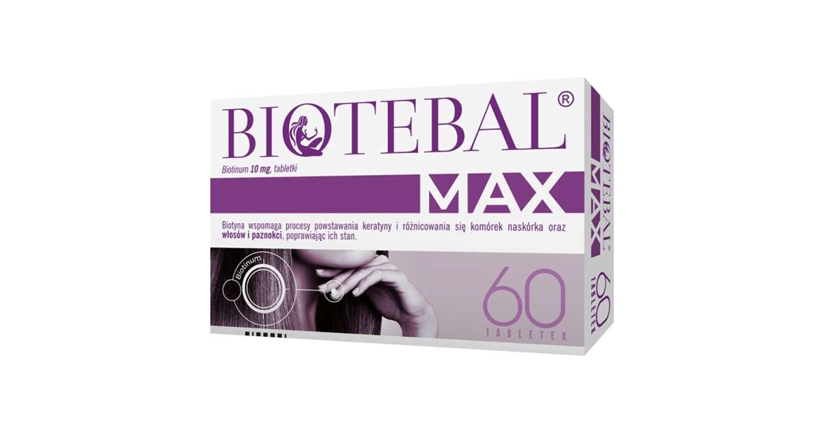 Biotebal Max 10 mg, 60 tabletek: ulotka, cena i opinie - Apteka Internetowa Oliwna