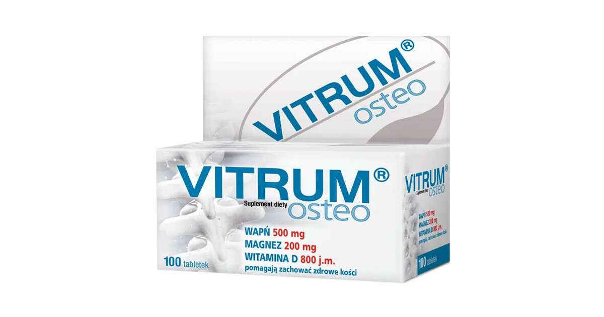 Vitrum osteo, 100 tabletek: ulotka, cena i opinie - Apteka Internetowa ...