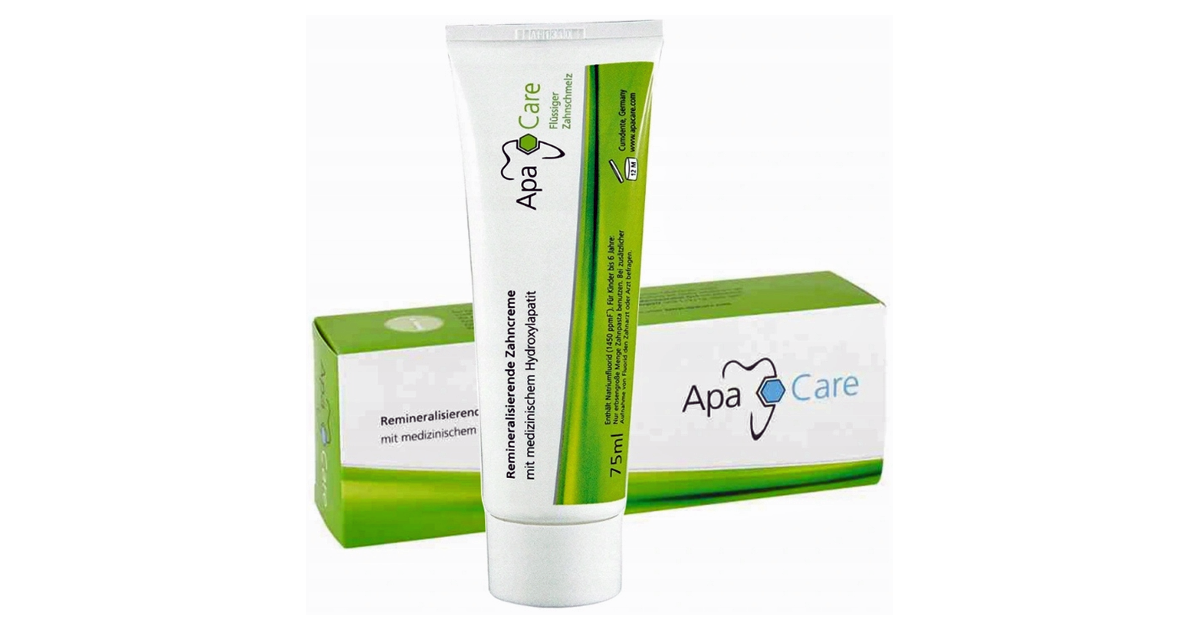 APACARE, remineralizująca pasta do zębów zawierająca medyczny ...