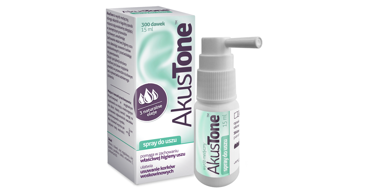 AkusTone, spray do uszu, 15 ml: ulotka, cena i opinie - Apteka ...