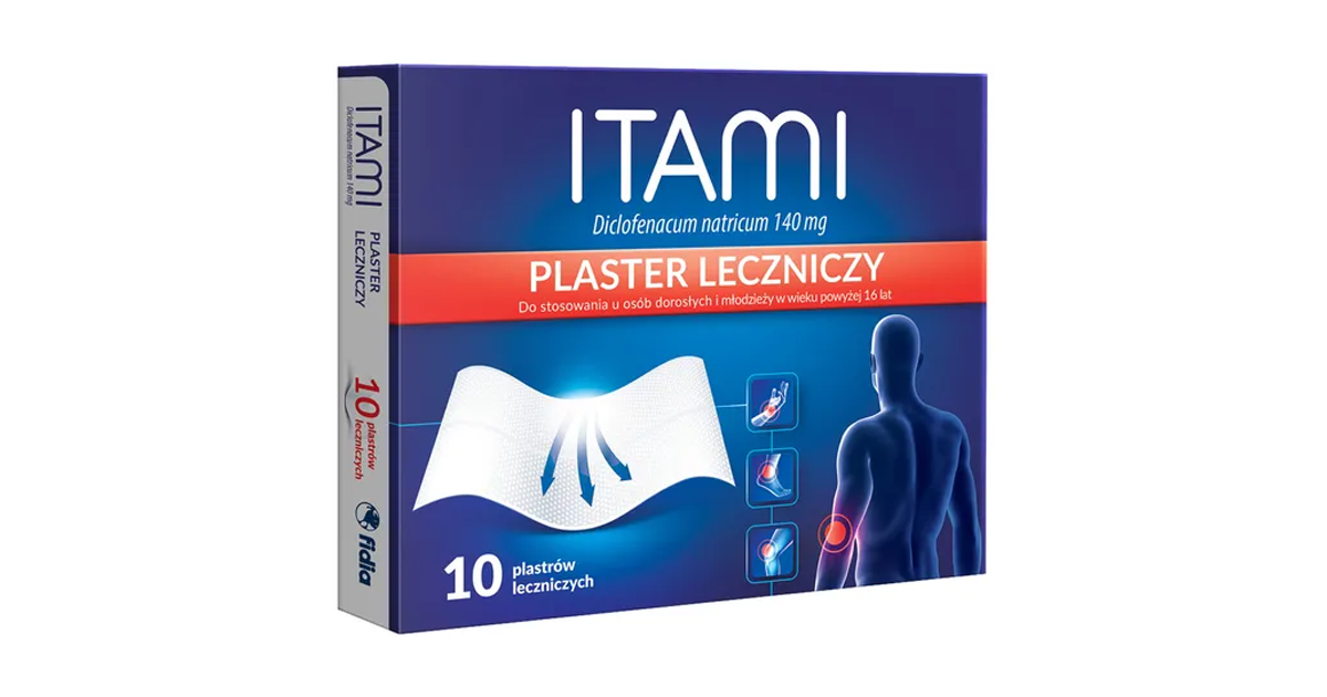 Itami, 140 mg, plastry lecznicze, 10 sztuk: ulotka, cena i opinie ...