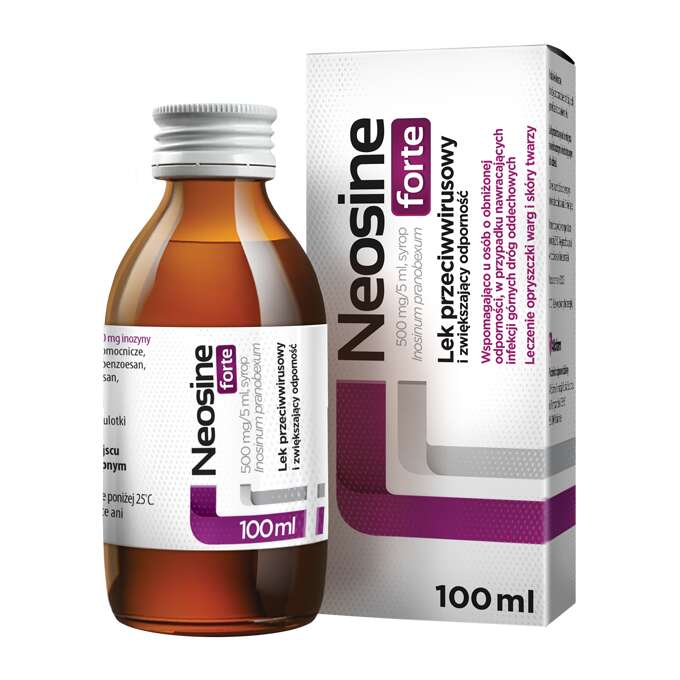 Neosine Forte 500mg/5ml, syrop, 100 ml: ulotka, cena i opinie - Apteka ...
