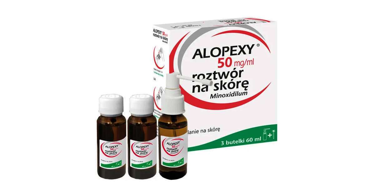 Alopexy 5 % (50 mg/ml), roztwów do stosowania na skórę, 3 x 60 ml ...