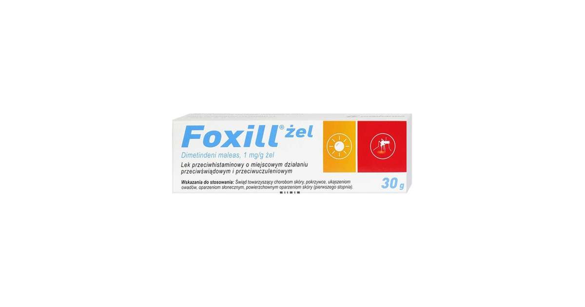 Foxill, 1 mg/g, żel, 30g: ulotka, cena i opinie - Apteka Internetowa Oliwna