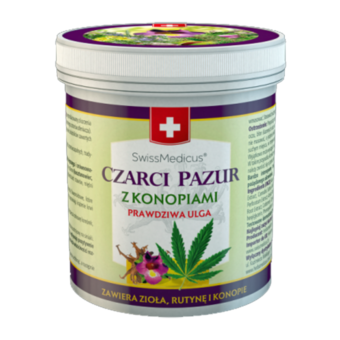 SwissMedicus, Czarci Pazur z konopiami, balsam, 500 ml: ulotka, cena i opinie - Apteka ...