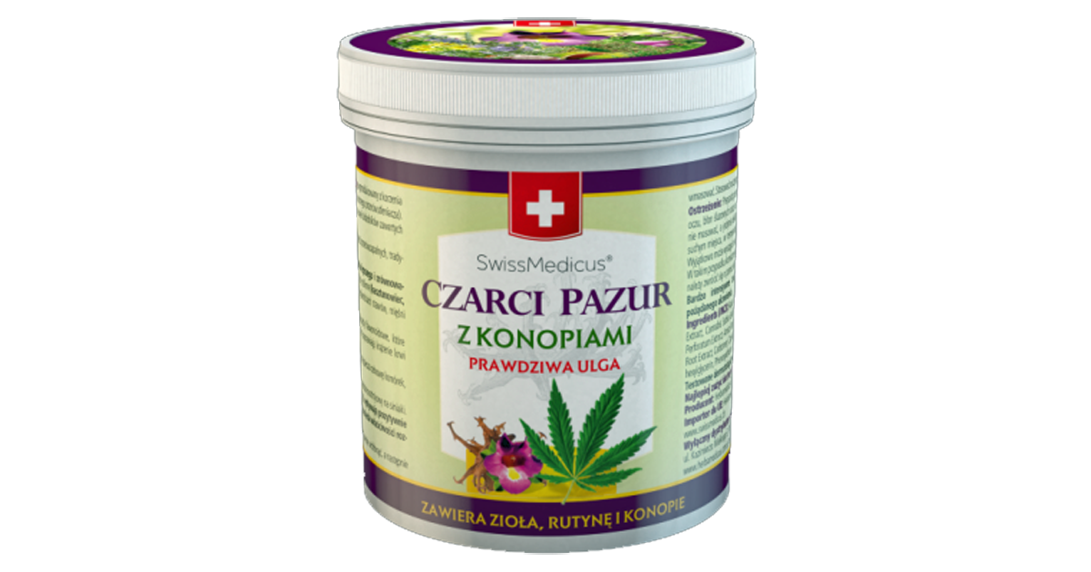 SwissMedicus, Czarci Pazur z konopiami, balsam, 500 ml: ulotka, cena i opinie - Apteka ...