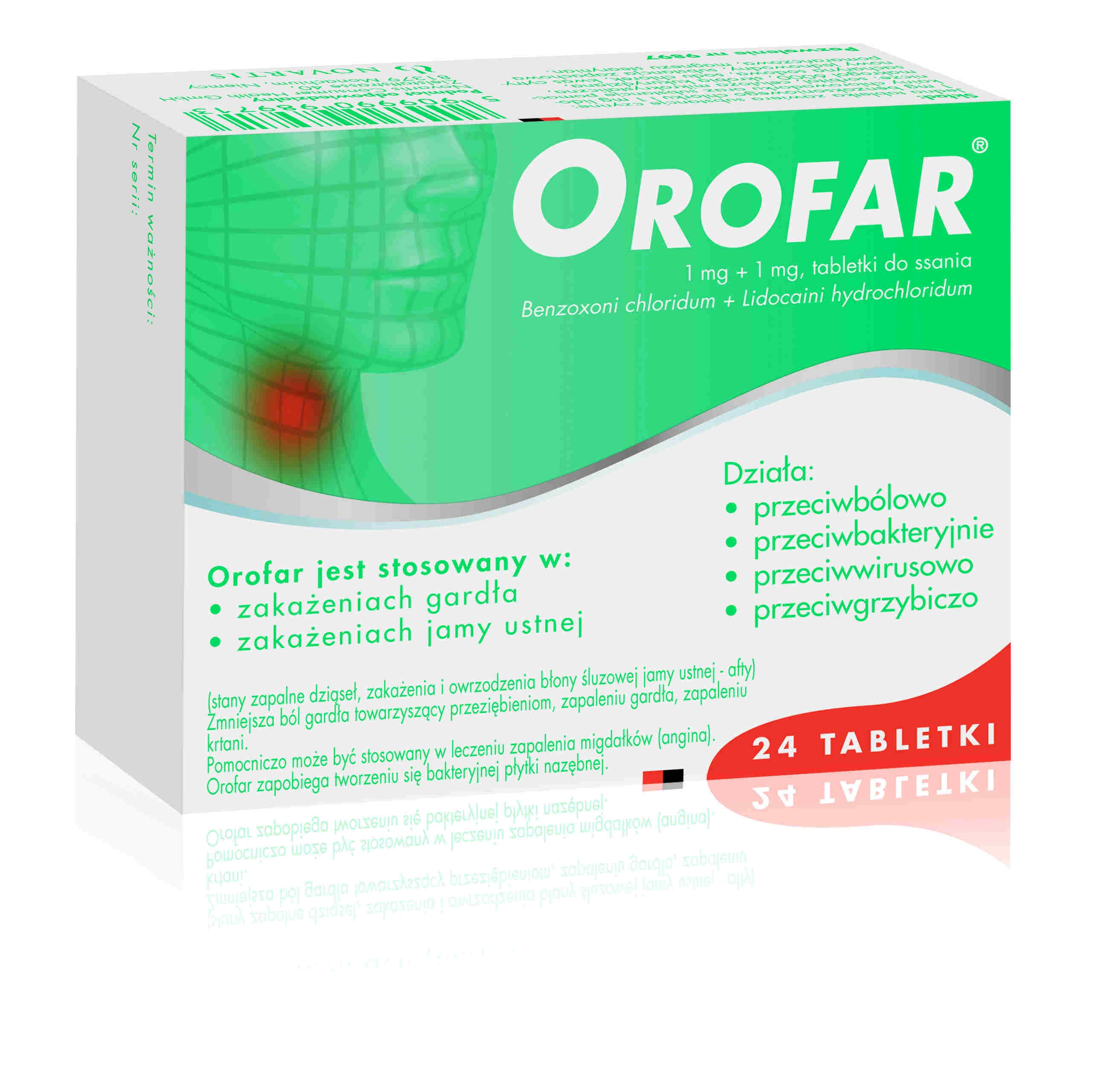 Orofar 24 tabletki do ssania: ulotka, cena i opinie - Apteka ...