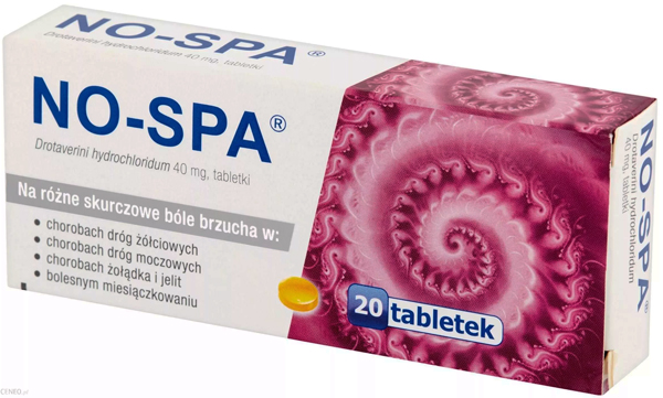 No-spa 40 mg, 20 tabletek: ulotka, cena i opinie - Apteka Internetowa ...