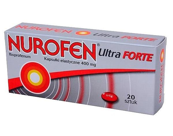 Nurofen Ultra Forte 400 mg, 20 kapsułek: ulotka, cena i opinie - Apteka ...