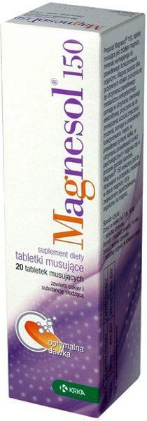 Magnesol 150, 20 tabletek musujących: ulotka, cena i opinie - Apteka ...