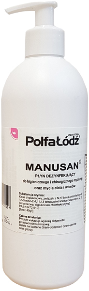 Manusan 4% Płyn dezynfekujący z dozownikiem 500ml: ulotka, cena i ...