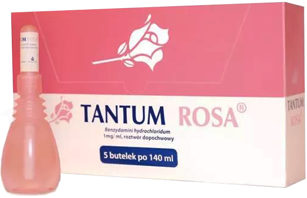Tantum rosa 1mg/ml, roztwór dopochwowy, 5 x 140ml: ulotka, cena i ...