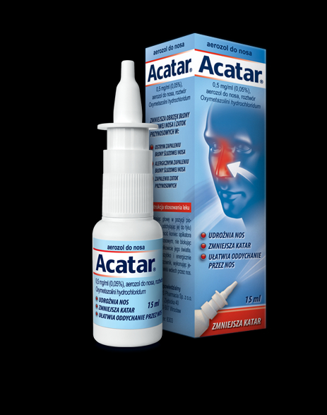 Acatar aerozol do nosa 15 ml: ulotka, cena i opinie - Apteka Internetowa Oliwna
